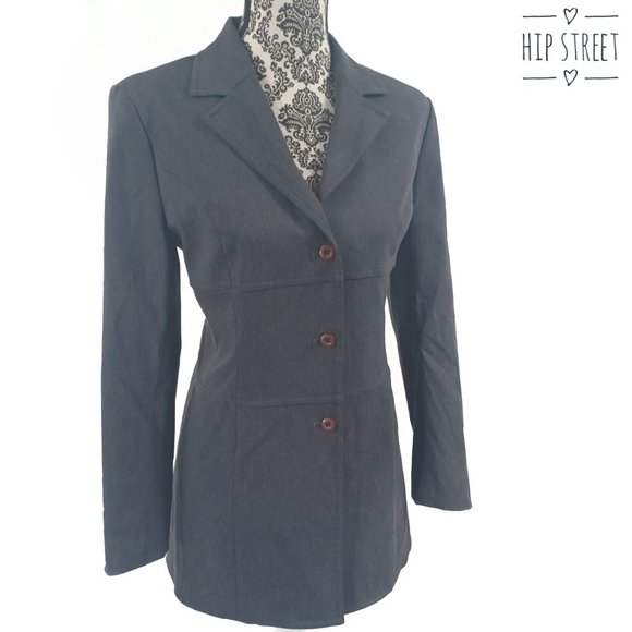 Express | Jackets & Coats | Express Blazer Button Front Long Jacket ...
